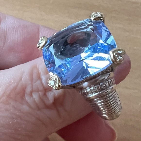 Judith Ripka | Jewelry | Judith Ripka Two Fontaine 8k Gold 925 Sterling ...